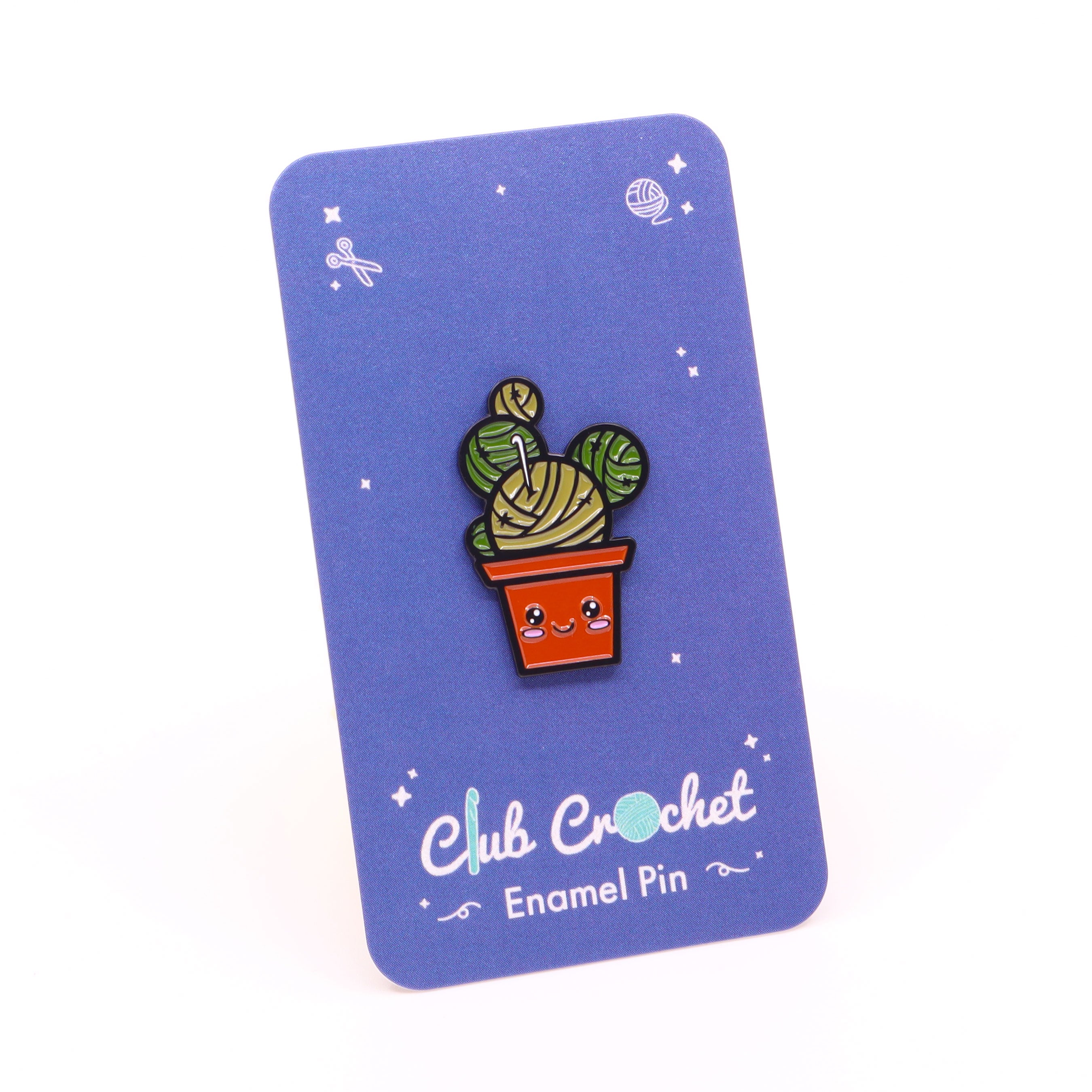 Cactus Enamel Pin – Club Crochet